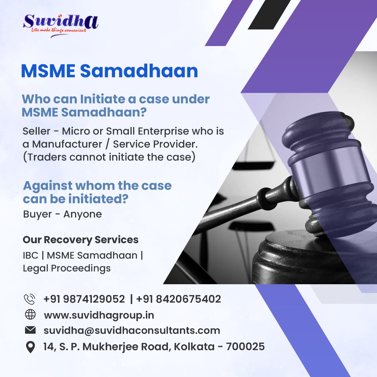 MSME Samadhaan – Suvidha | One Stop Consultancy House